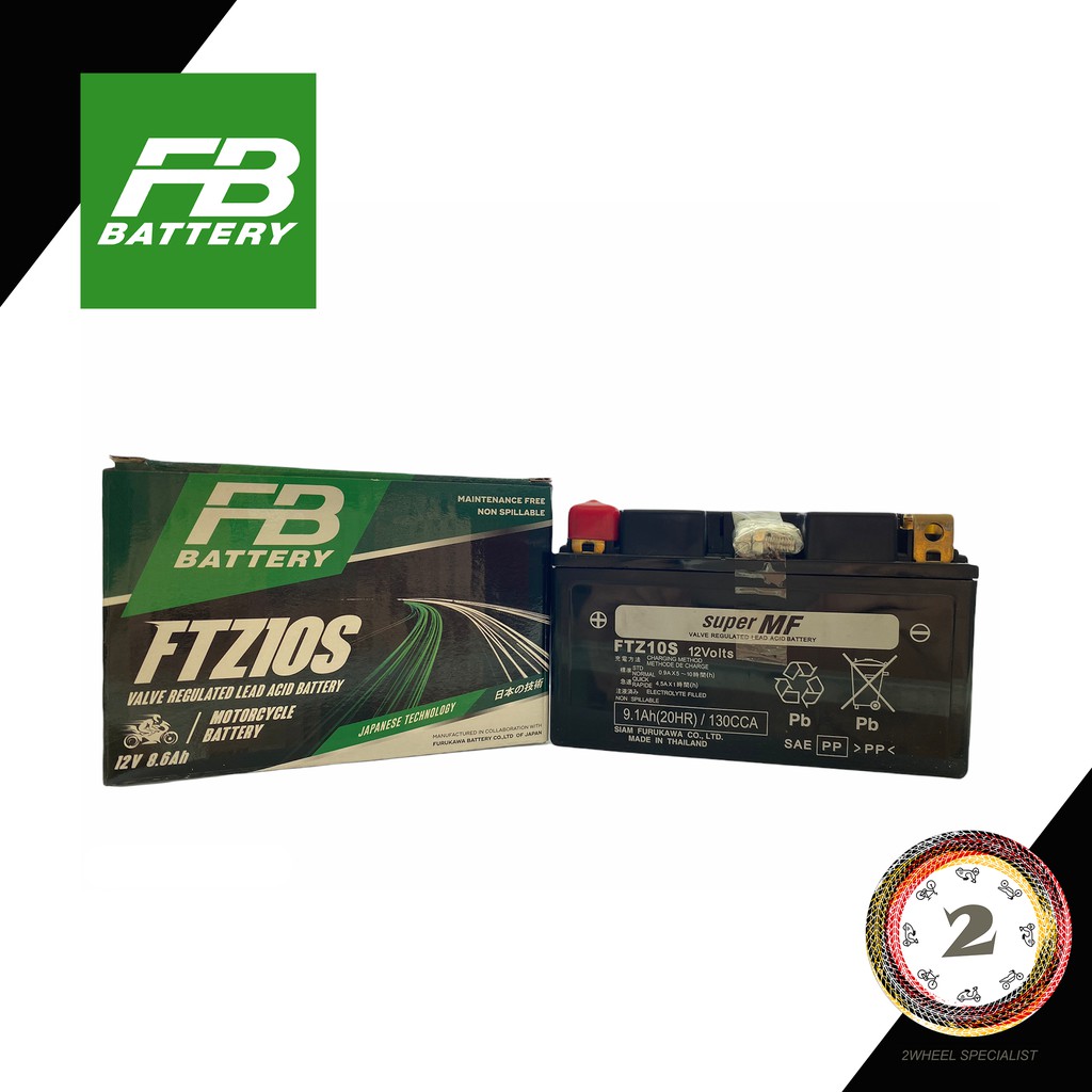 FB Battery FTZ10S Maintenance Free (YTZ10S) | Shopee Malaysia