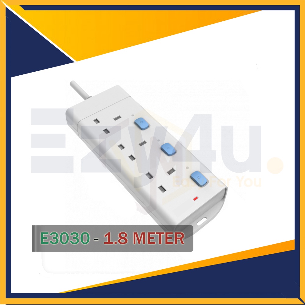 GONGNIU HEAVY DUTY TRAILING SOCKET 1.8M 3M 5M Surge Protection Sirim Approved | Shopee Malaysia