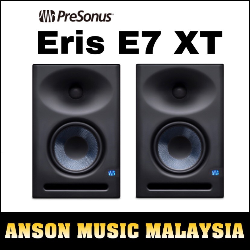 PreSonus Eris E7 XT 2-Way Active Studio Monitors with Wave Guide, Pair ...