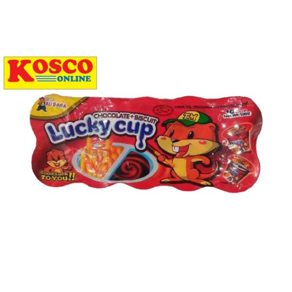 Alibaba Lucky Cup Chocolate + Biscuit Bundle (1 Boxes x 10pcs) | Shopee ...