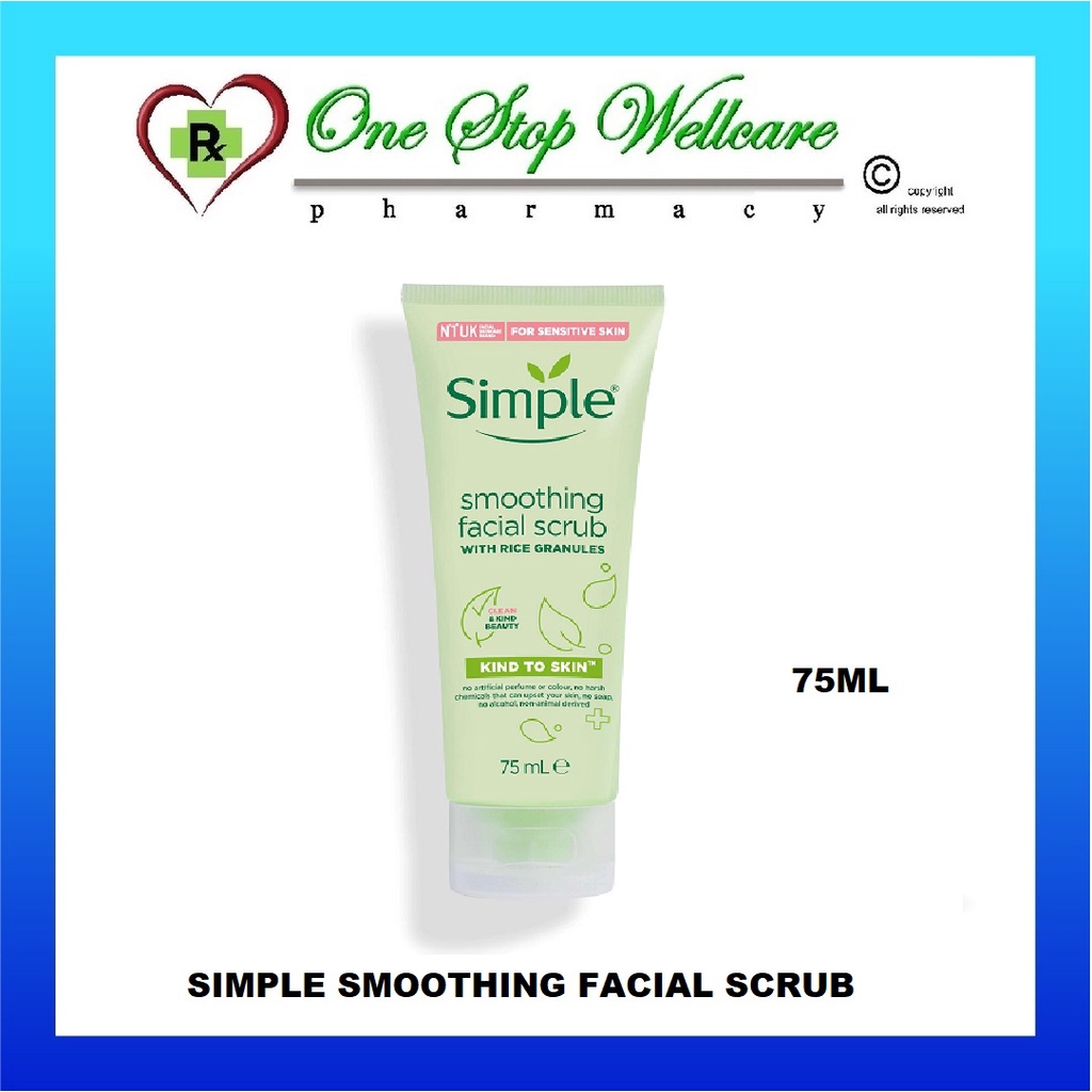 SIMPLE SMOOTHING FACIAL SCRUB 75ML (EXP:08/2025) | Shopee Malaysia
