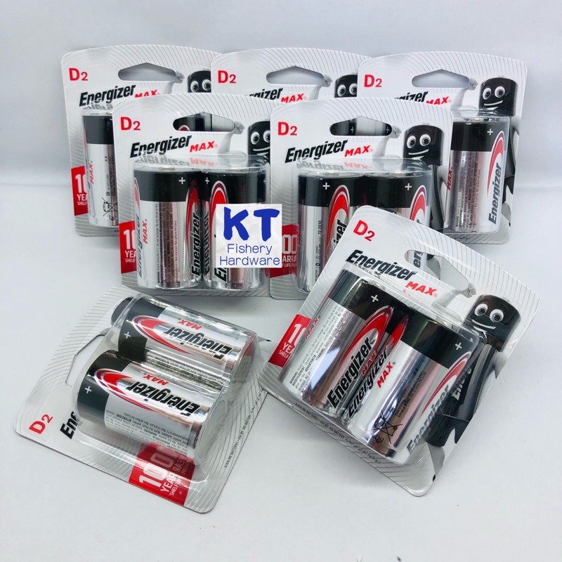 Energizer Max Dx2 [E95 BP2]LR20 Alkaline Battery D2电池 大电池 Bateri D Size D | Shopee Malaysia