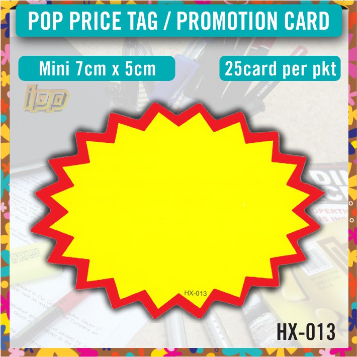 POP Price Tag Promotion Cards / Thumbs Up Pop Price Tags / Jualan Tag ...