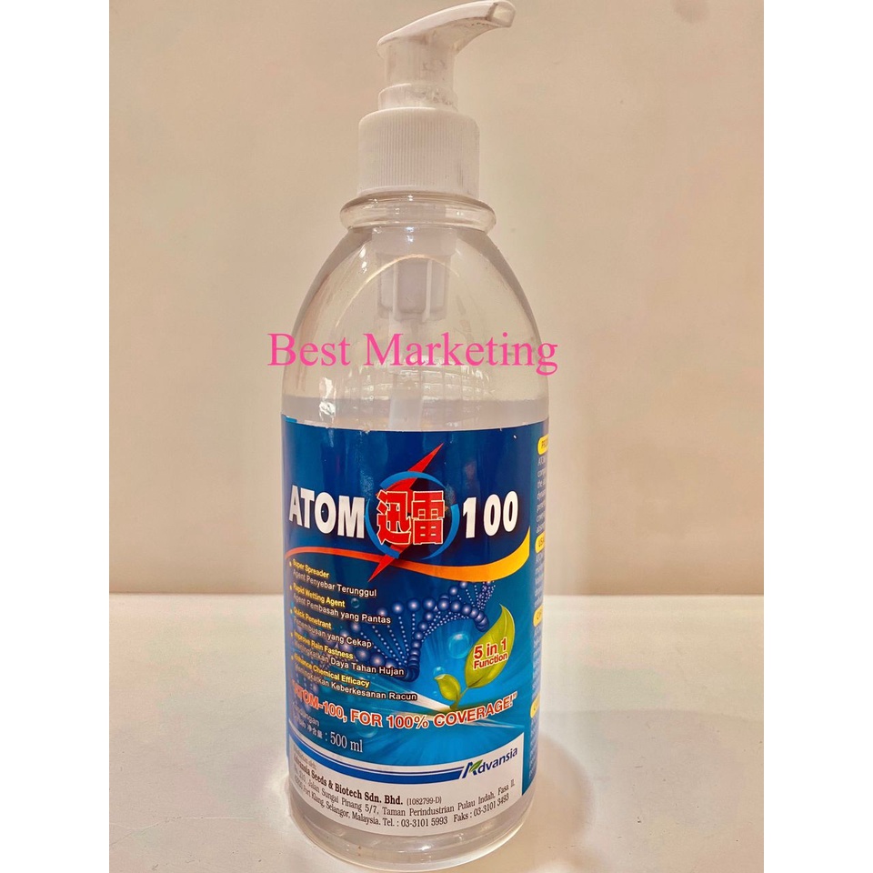 500ML ATOM 100 ADVANSIA/ Adjuvant/ Pelekat Baja dan Racun | Shopee Malaysia