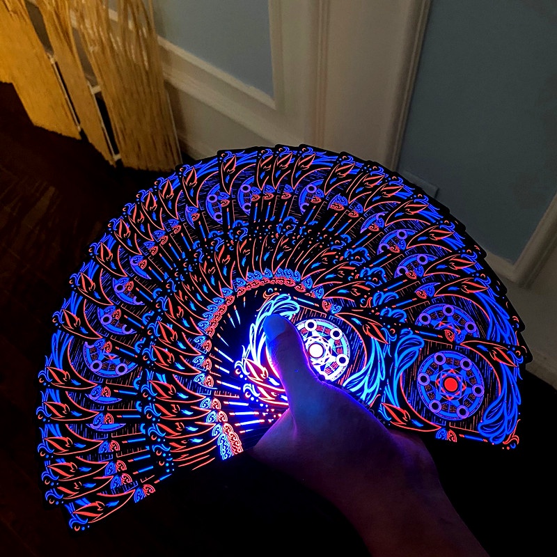 Iris UV Fluorescent Glowing Cardistry Playing Cards | Shopee Malaysia