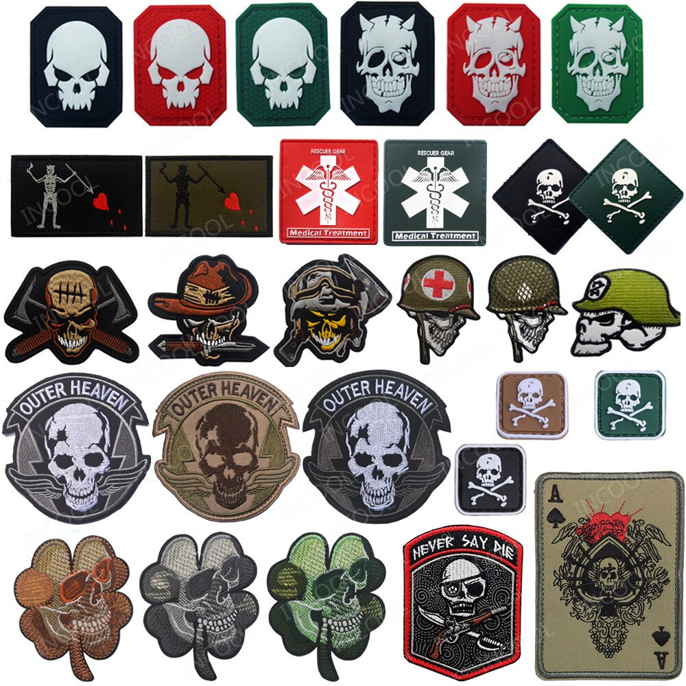 Decorative Embroidered Patch Tactical Reflective Patch Emblems Rubber ...