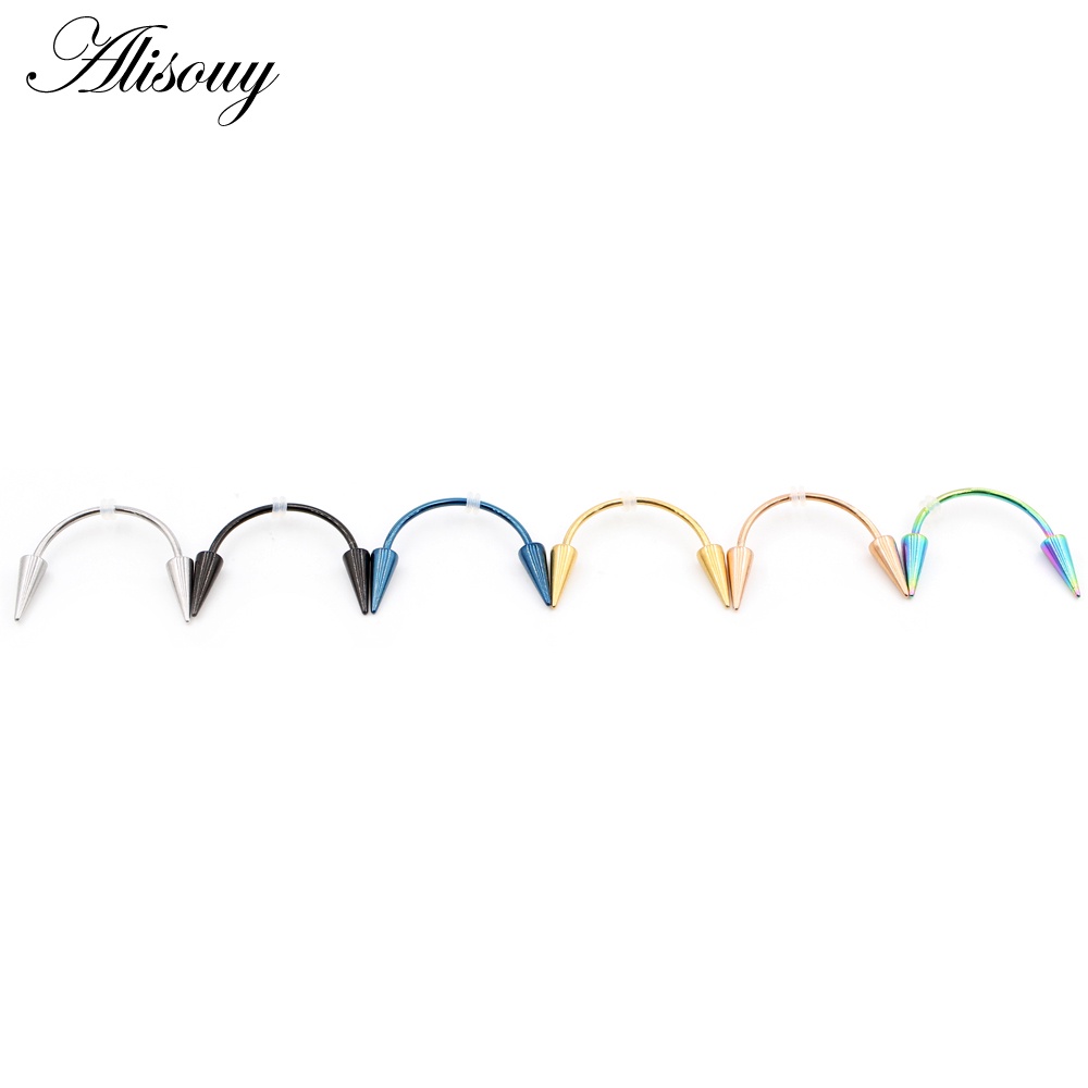Alisouy 1 Piece Stainless Steel C Shape Spike Sharp Cone Tip Devil ...