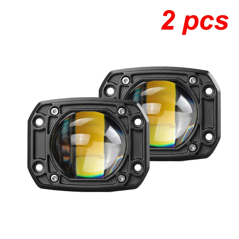 2 pcs 3 inch Spotlight Flush Mount LED Pods Work Light Bar Offroad ...