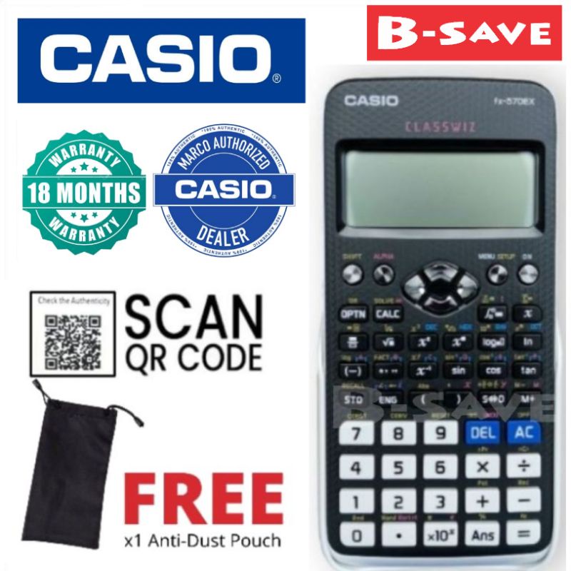 Casio Scientific Calculator fx-570EX (18 Months Warranty) fx570EX ...