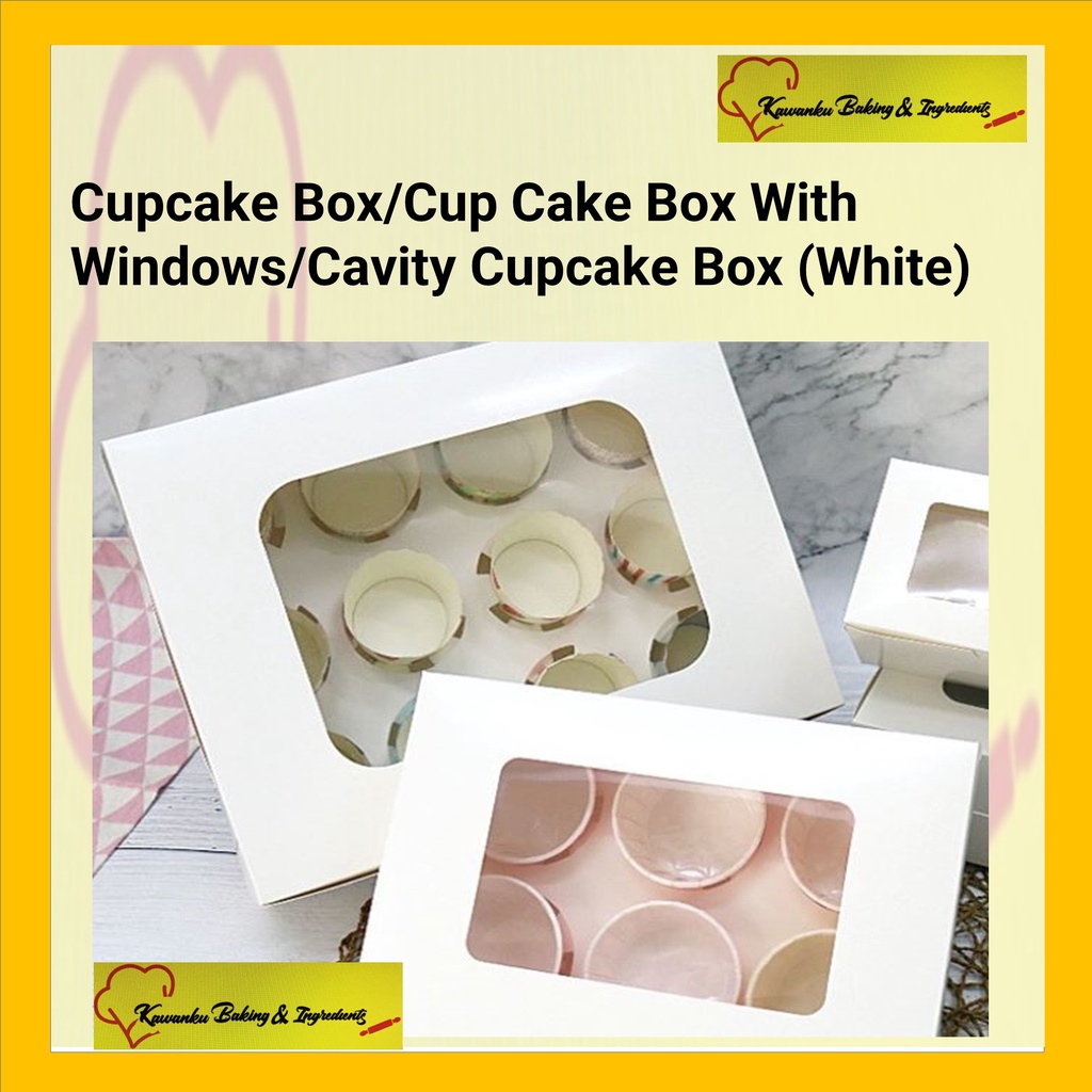 Cupcake Box 6/9/12/16/25Holes Cavity Cupcake Muffin Box | Shopee Malaysia