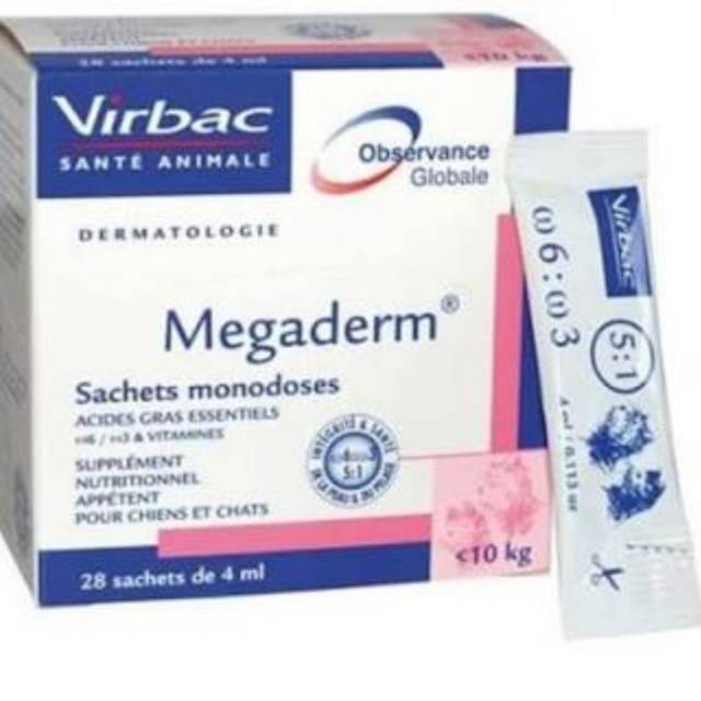 Virbac MEGADERM Dog Cat Fur Vitamin 4ML | Shopee Malaysia