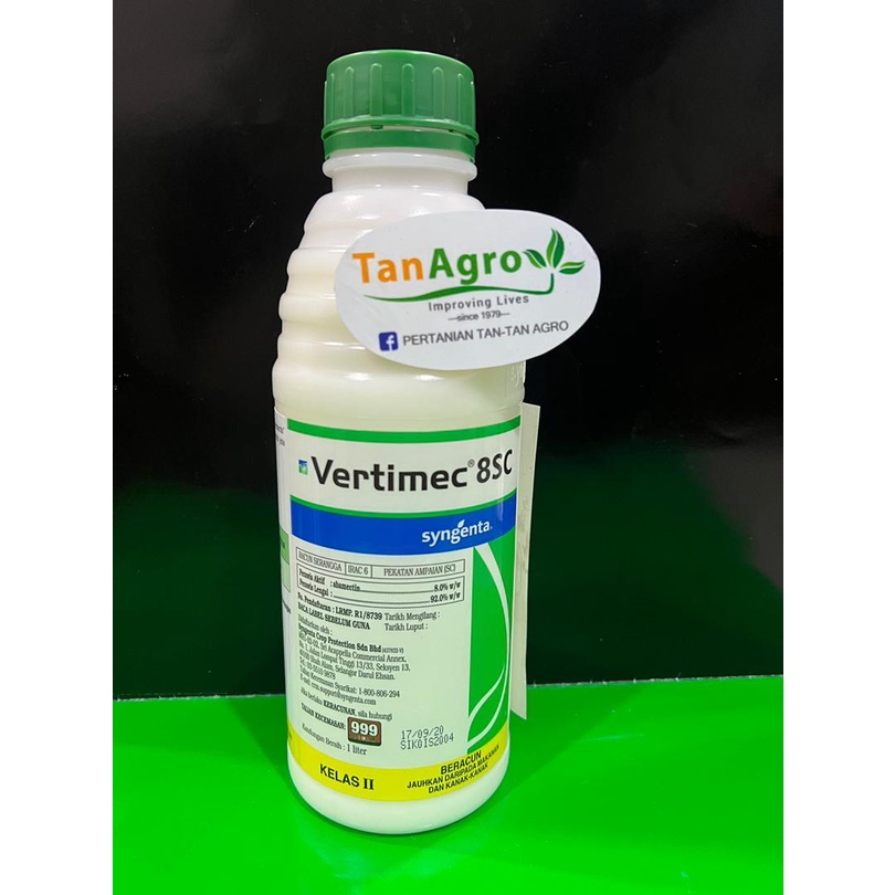 👉🏻ORIGINAL👈🏻 Insecticide Syngenta Vertimec 8SC (A.i abamectin 8.0%) 1L ...