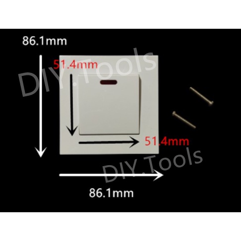 DIY.Tools 20A Double Poles Water Heater Switch 250V 1 GANG DP Switch ...