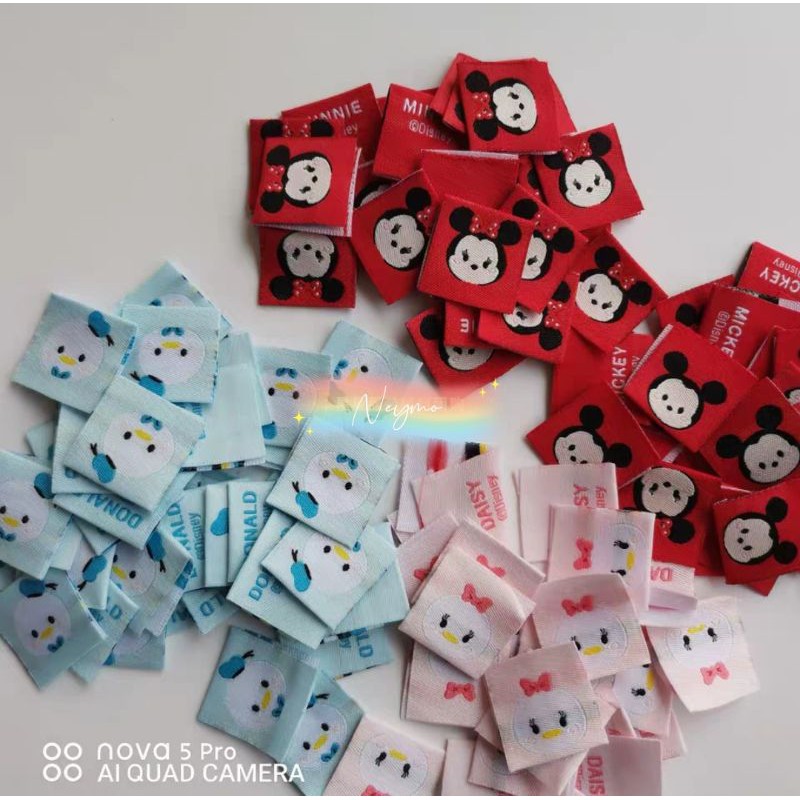 Ready Made Clothes Woven Labels 10pcs /set Cute Colourful Cartoon ...