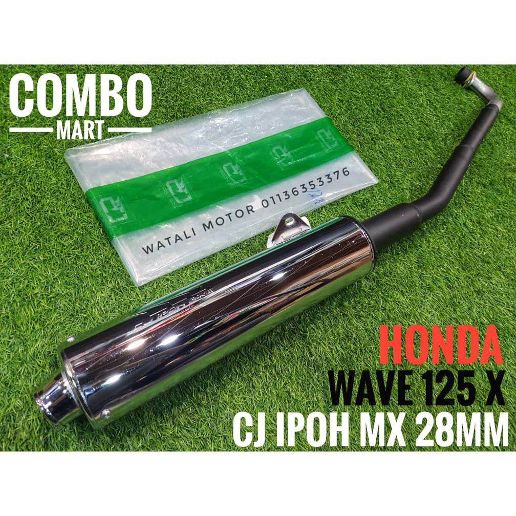 HONDA WAVE 125 X / W125X ULTIMO MX 28MM CJ IPOH BIKE EXHAUST | Shopee ...