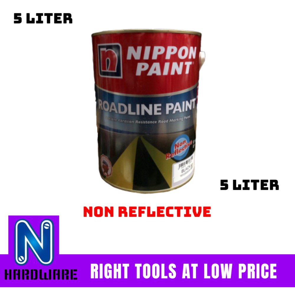 Nippon Paint Roadline Road Line Paint Non Reflective Cat Jalan Raya 5L ...