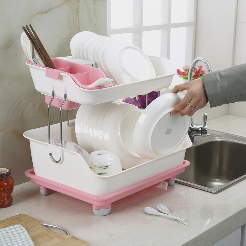 RAK KERING PINGGAN MANGKUK TEMPAT LETAK LEPAS BASUH Premium Double ...