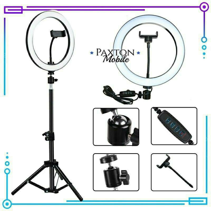 READY STOCK LED Ring Light with Stand Dim Video Live Studio Lighting ...