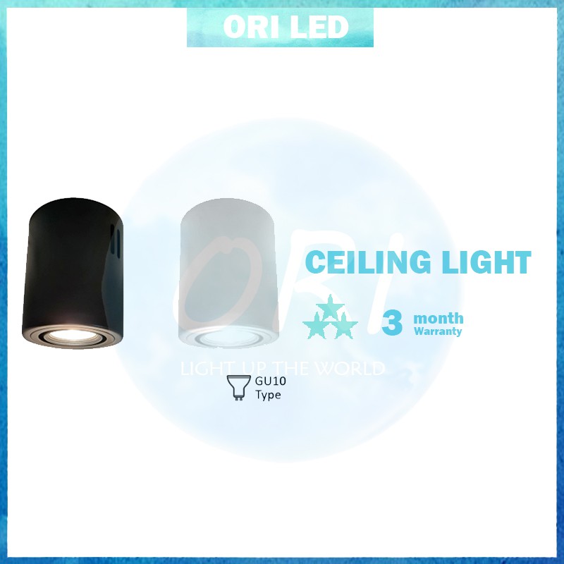 Surface Eyeball Fitting Mounted Gu10 Black White Ready Stock Malaysia ...