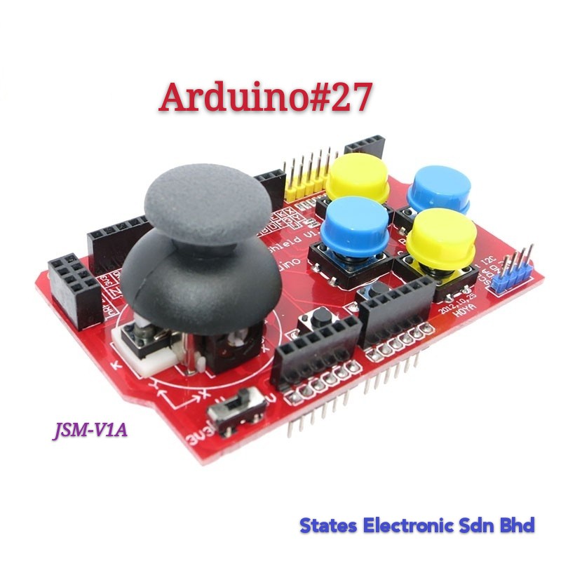Arduino27 Jsm V1a Joystick Shield Module V1a For Arduino Uno Expansion Board Shopee Malaysia 