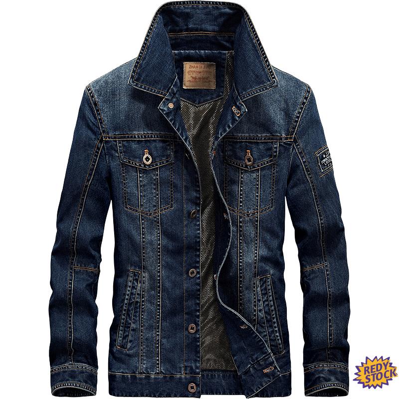 Men Coat Jeans Huixiang Je*ep Cowboy Jacket Lelaki Versi Korea Spring ...