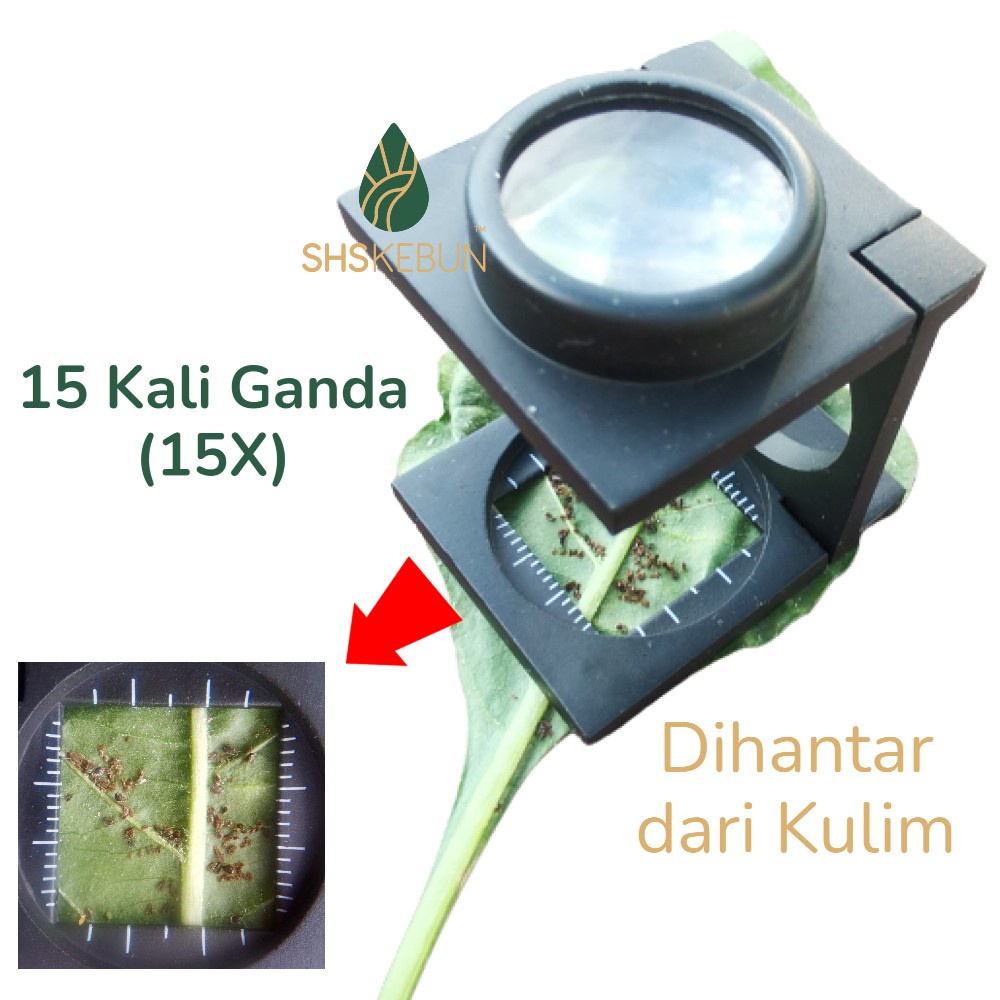 Foldable Magnifying Glass With Stand 15X Kanta Pembesar Pocket Size ...