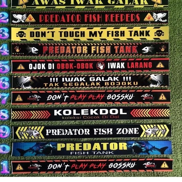 Import/chana Fish AQUARIUM Sticker 70cm 80cm 100cm Height 7cm CHANA ...