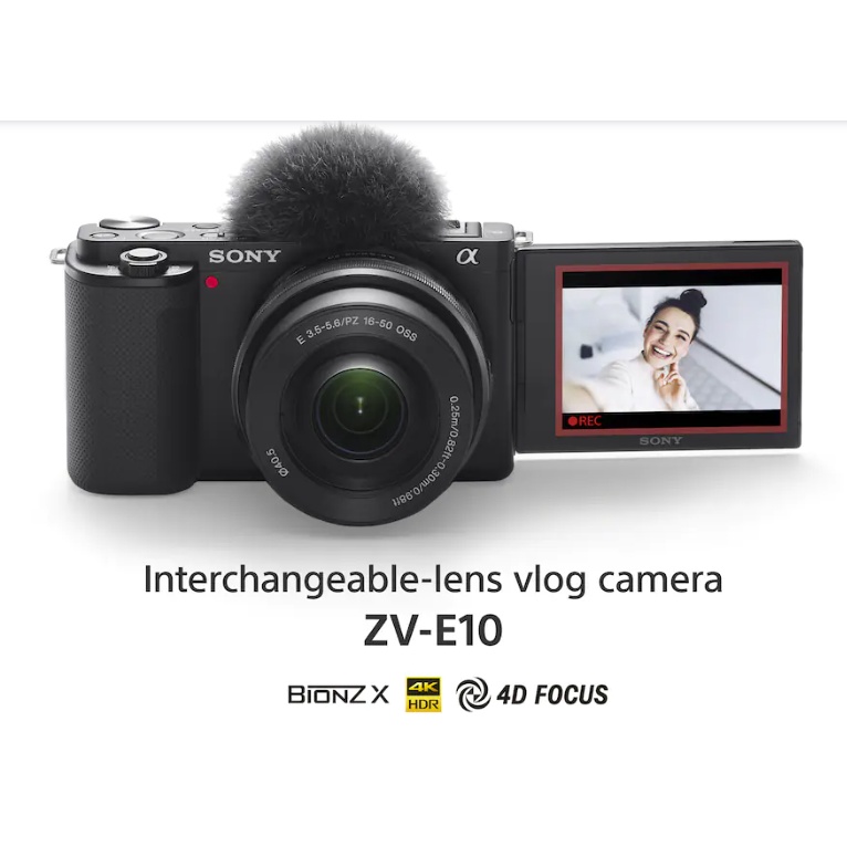 Sony ZV-E10 ZVE10 Mirrorless Camera with 16-50mm Lens | Shopee Malaysia