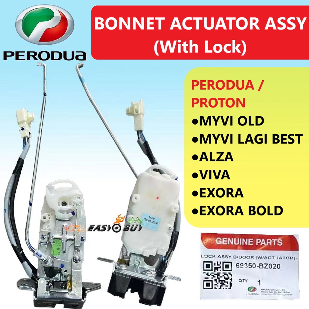 ORIGINAL Perodua Rear Bonnet Actuator Assy With Lock - Myvi Old / Lagi ...