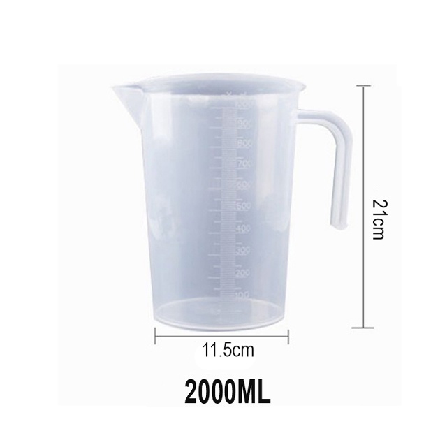 5000ml / 3500ml / 2000ml / 1000ml / 500ml / 250ml / 100ml Plastic Measuring Cup Volume Cup ...