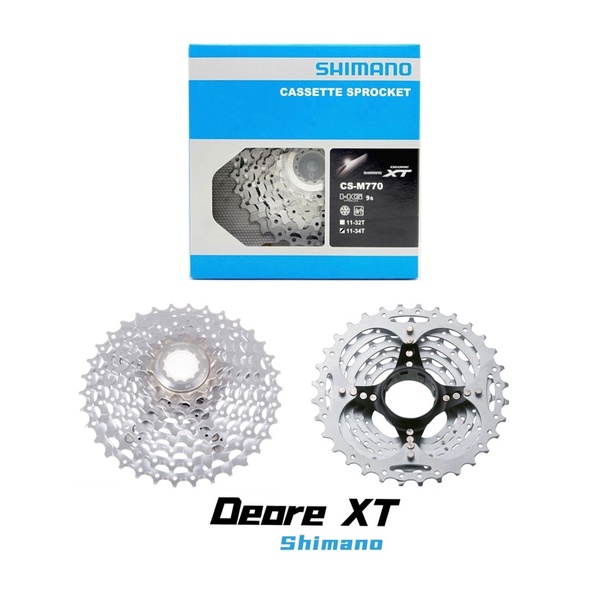 SHIMANO Deore XT CS-M770 9-Speed Flywheel 11-32T Or 11-34T Specifications | Shopee Malaysia