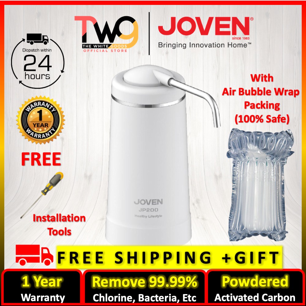 [FREE SHIPPING +2 GIFT] Joven Water Purifier JP200 (WHITE / RED) Water ...