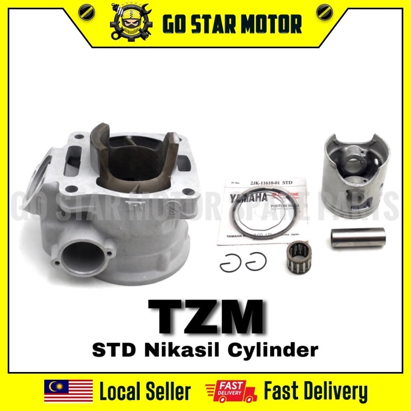 YAMAHA TZM150 TZM 150 Standard Nikasil Cylinder Block Set With Piston ...