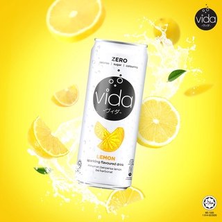 24x【Vida Sparkling Drink 325ml】Zero Calories&Sugar&Colouring | Shopee ...