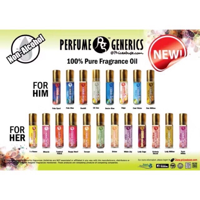 Perfume generics PG. | Shopee Malaysia
