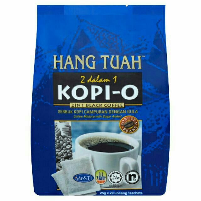 Kopi O Hang Tuah Biru 2 in 1 (25g x 20 sachets) | Shopee Malaysia