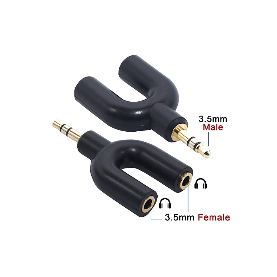 Headphone Splitter Adapter , Aux Stereo Y Jack Splitter Adaptor 3.5mm ...