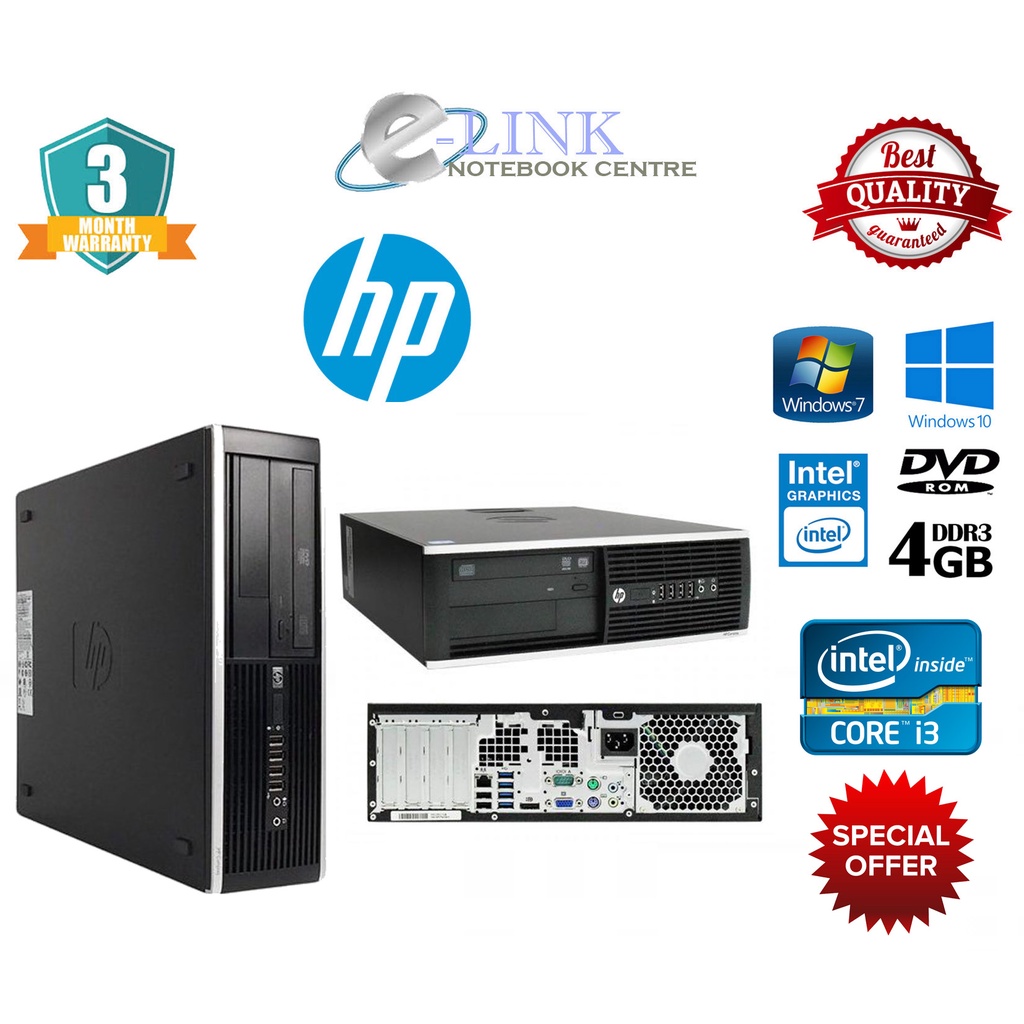 ( HP i5 i3 3th Generation Refurbished ) HP COMPAQ PRO 6300 / 8300 SFF ...