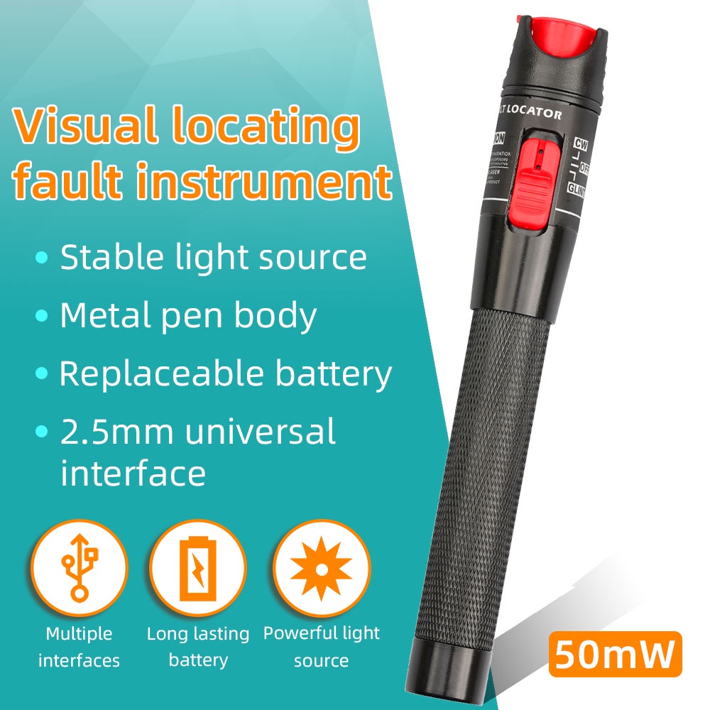 FTTH Tester pen type 50MW Visual Fault locator Fiber Optic Cable tool ...