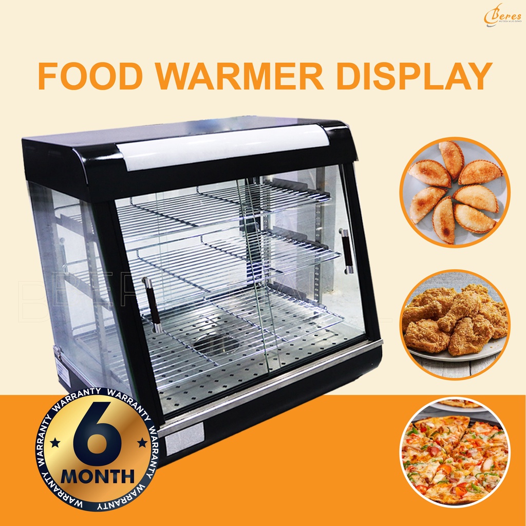 Food Warmer Display Pemanas Makanan Warmer Showcase Commercial Food ...
