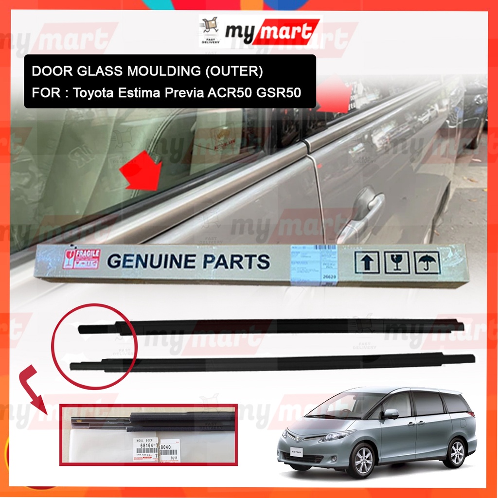 Toyota Estima Previa Acr50 Gsr50 DOOR MOULDING DOOR OUTER LINING RUBBER ...
