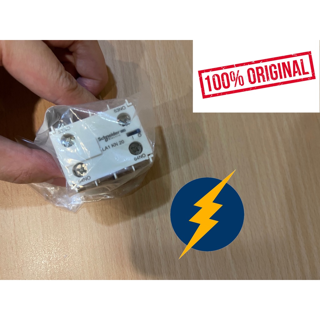 SCHNEIDER LA1KN20 Auxiliary contact block, TeSys K, 2NO, front mounting ...