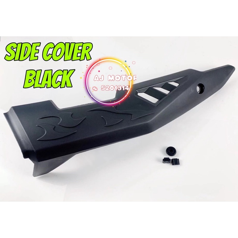 RSX150 WINNER X EXHAUST END CAP SIDE COVER CARBON TITANIUM BLACK HONDA ...
