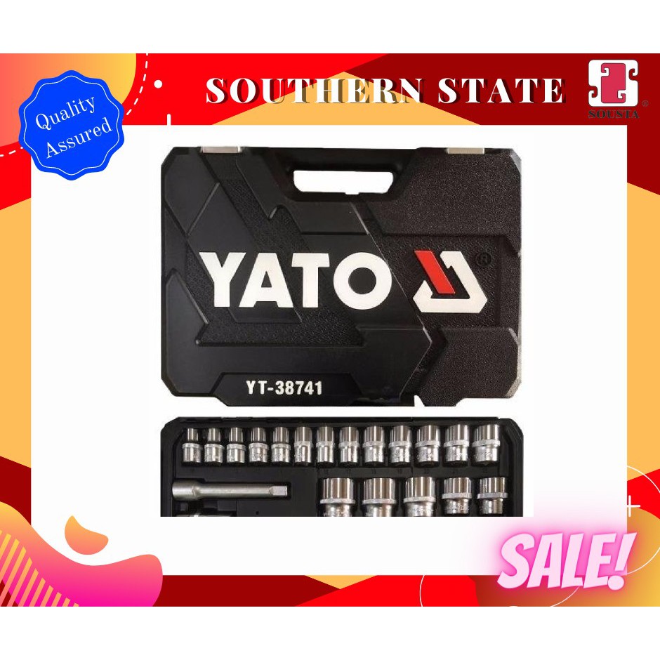 YATO SOCKET SET 1/2" 25PCS YT-38741 | Shopee Malaysia