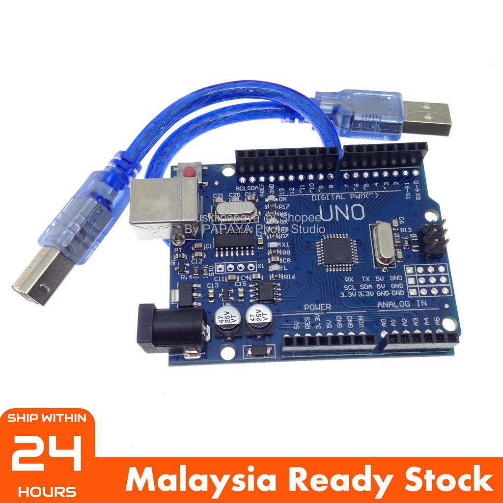 Var Arduino Uno Atmega328p Microcontroller Board Module Free Usb 9501