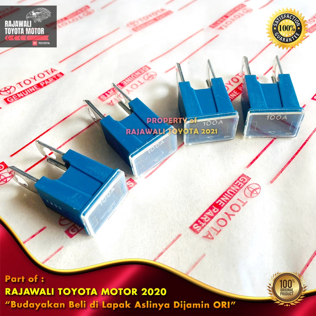 Sikring Center Plug 100A Big Blue 100 Amper Fuse Central Straight Leg ...