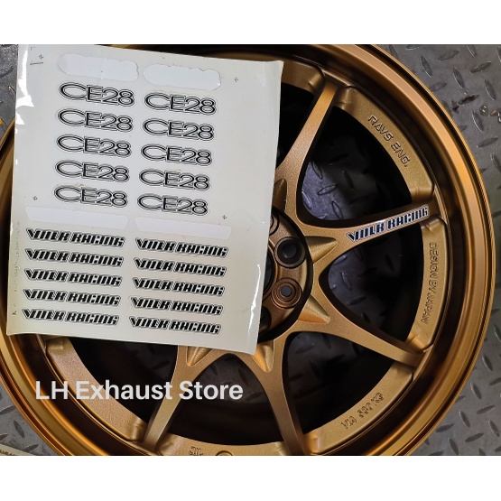 Sticker Ce28 Volk Rays Racing 1SET(4PCS) Japan Design Ori Cutting ...