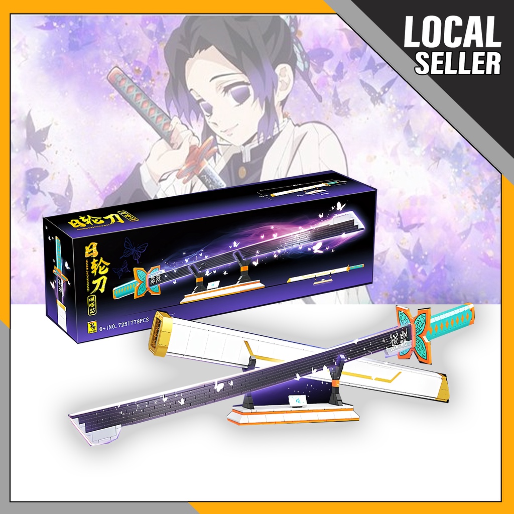🔥Local Seller🔥 Building Blocks Kochou Shinobu Sword Model 1:1 Exquisite ...