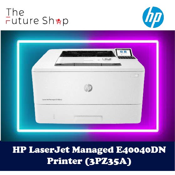 HP LaserJet Managed E40040dn Mono Laser Printer (3PZ35A) - Print Only ...