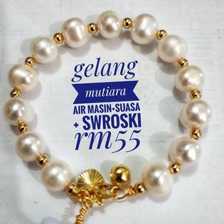 gelang mutiara asli sabah ikat suasa (Mutiara Air Masin) Mutiara asli ...